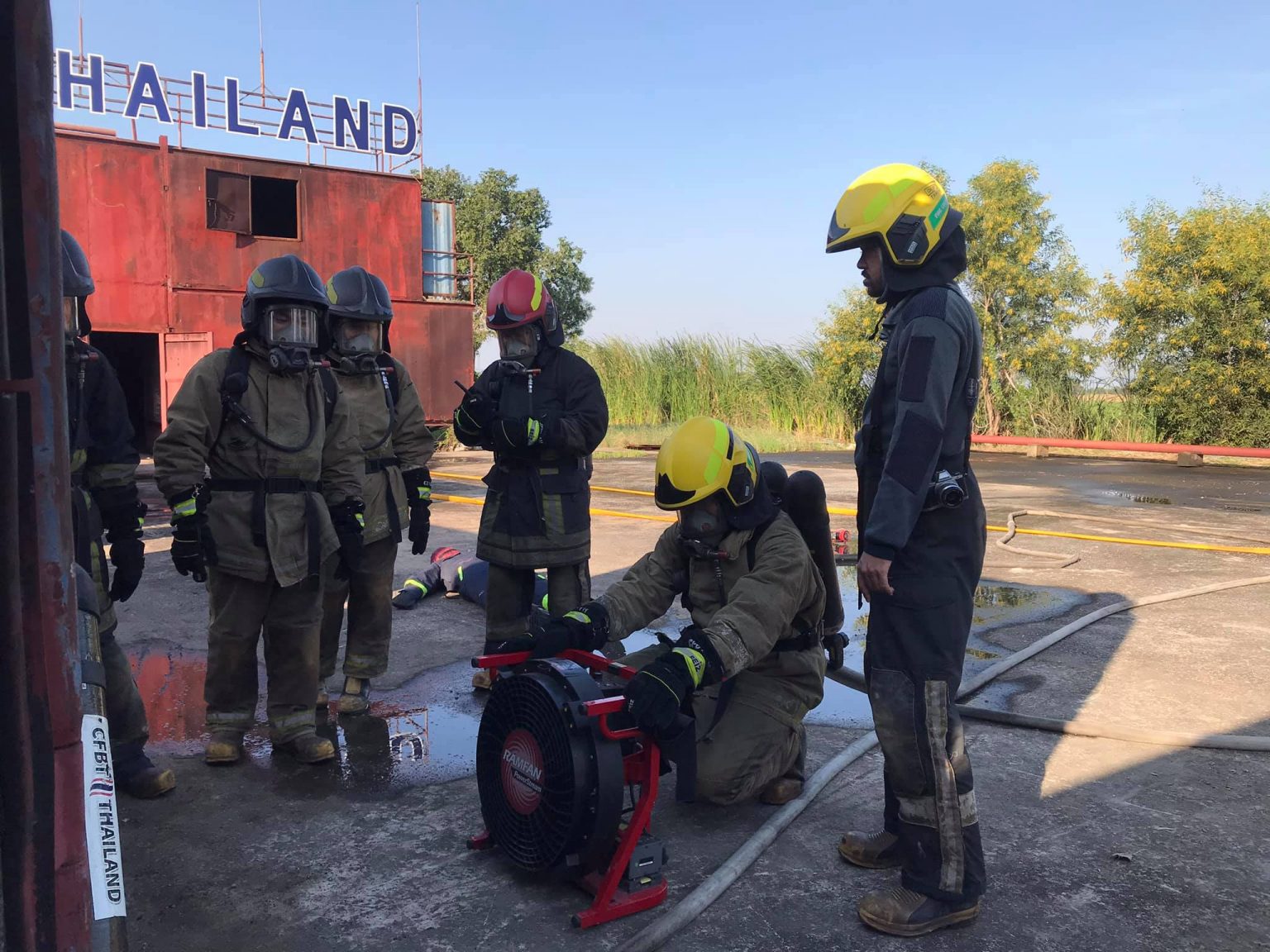 CFBT training team practices ventialtion tactics in Thailand with ...